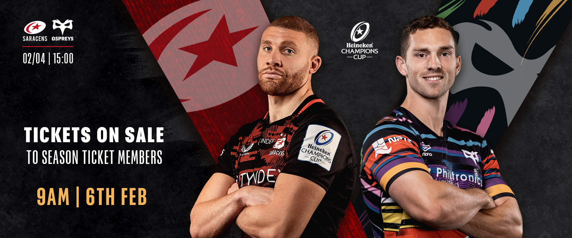 Heineken Champions Cup - Saracens Ticket Information | Ospreys