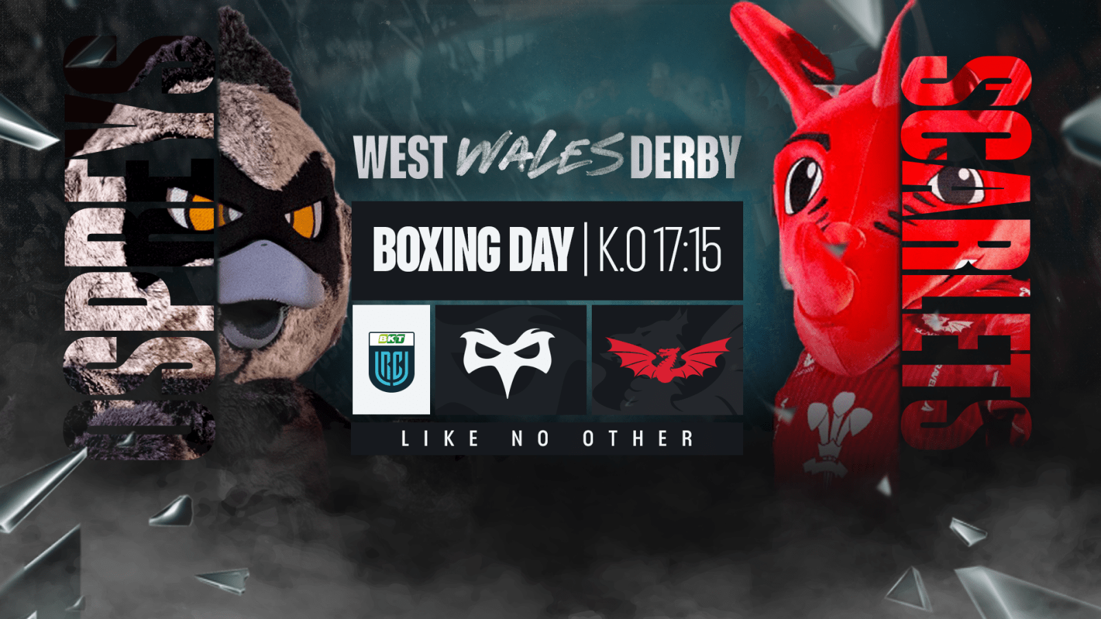 West Wales Derby - Battle of the Mascots: Ozzy v Cochyn | Ospreys