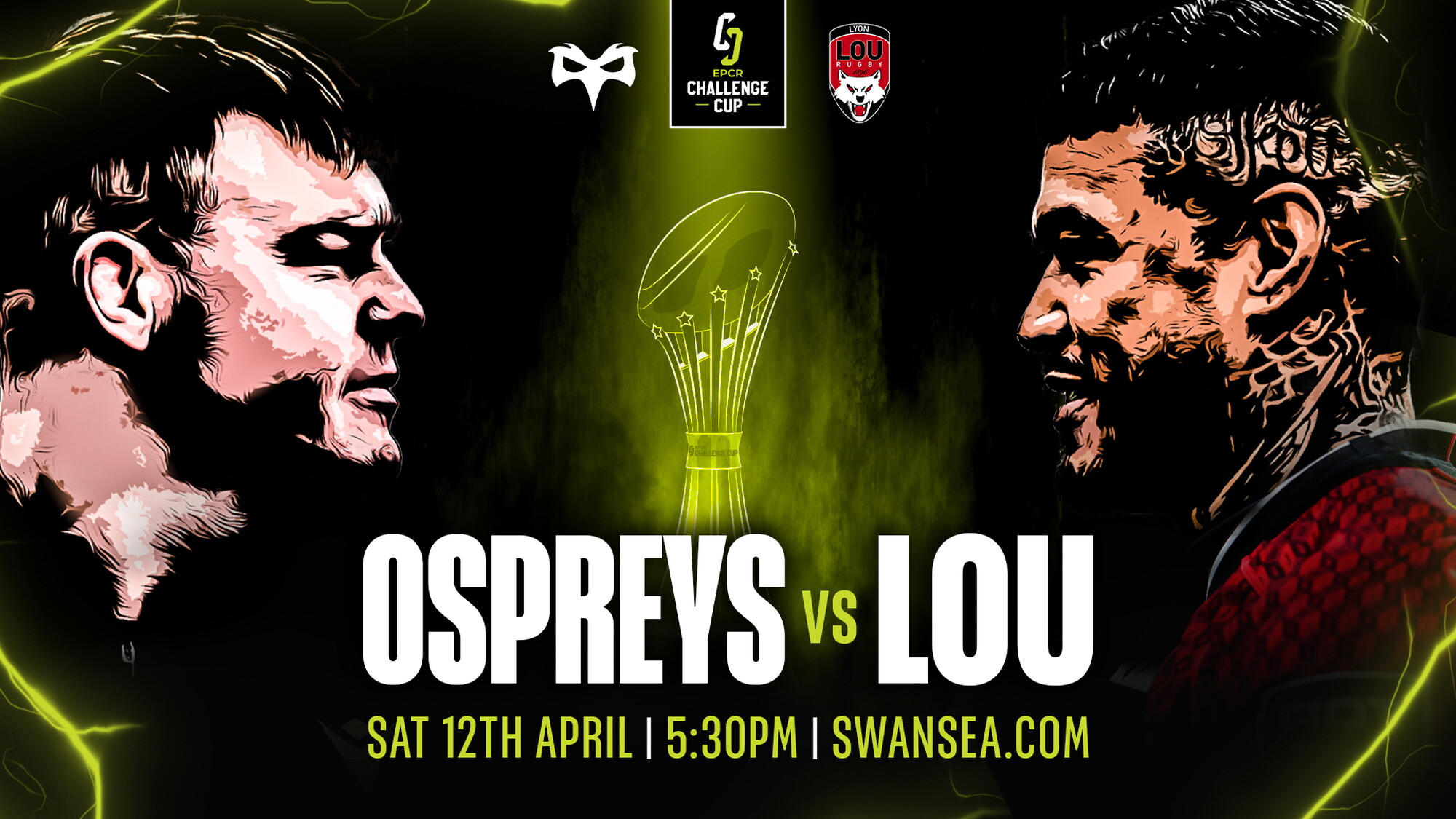 Ospreys v Lyon Rugby EPCR Quarter Final Tickets On Sale Now | Ospreys