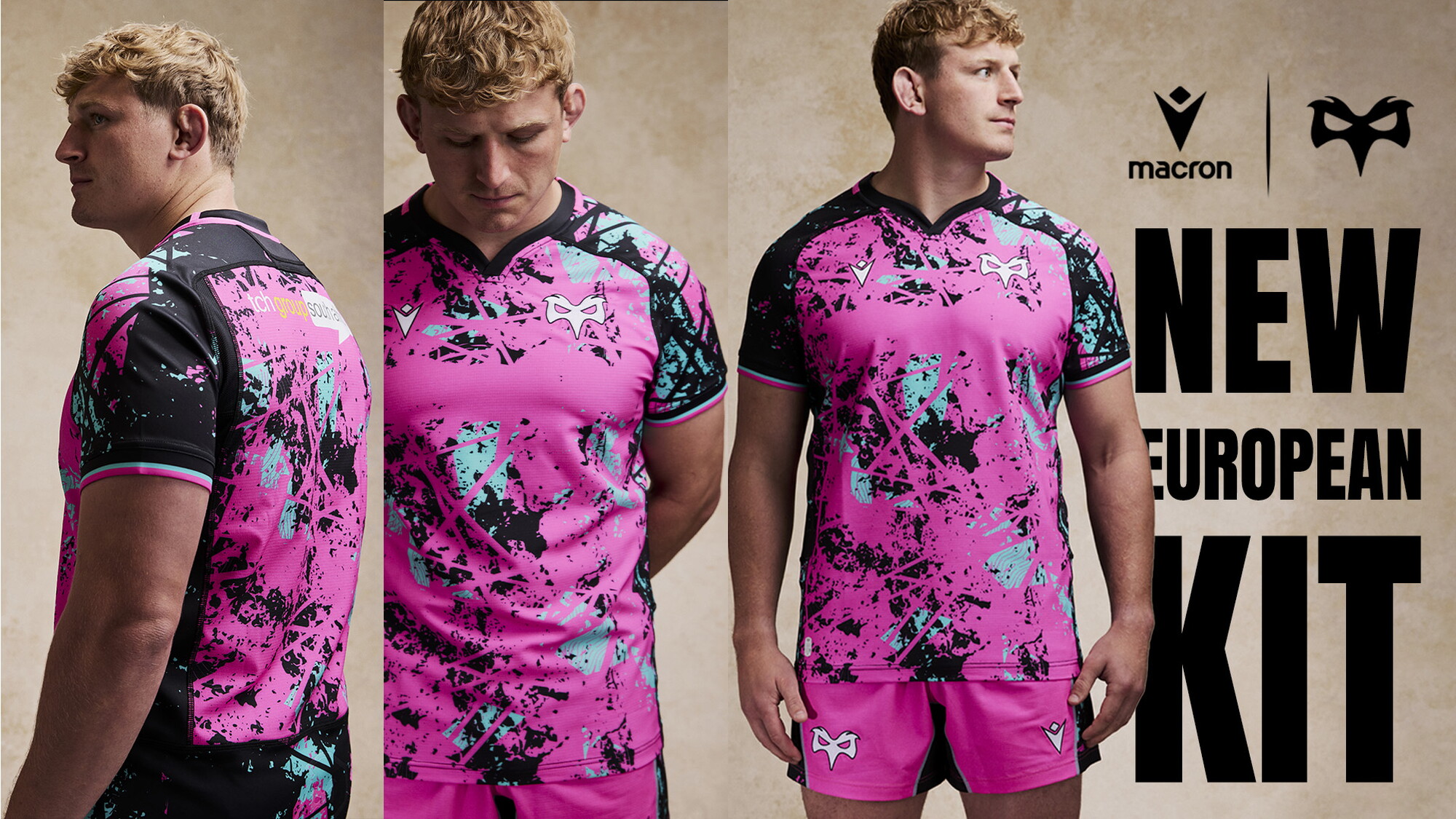 STRIKING, ABSTRACT GRAPHICS FOR THE OSPREYS' NEW 2025/26 EURO KIT BY ...
